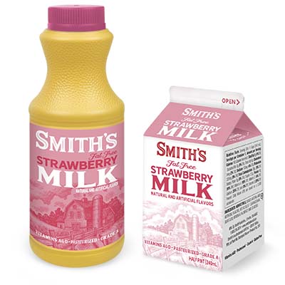 Fat Free Strawberry Milk » Smith Dairy